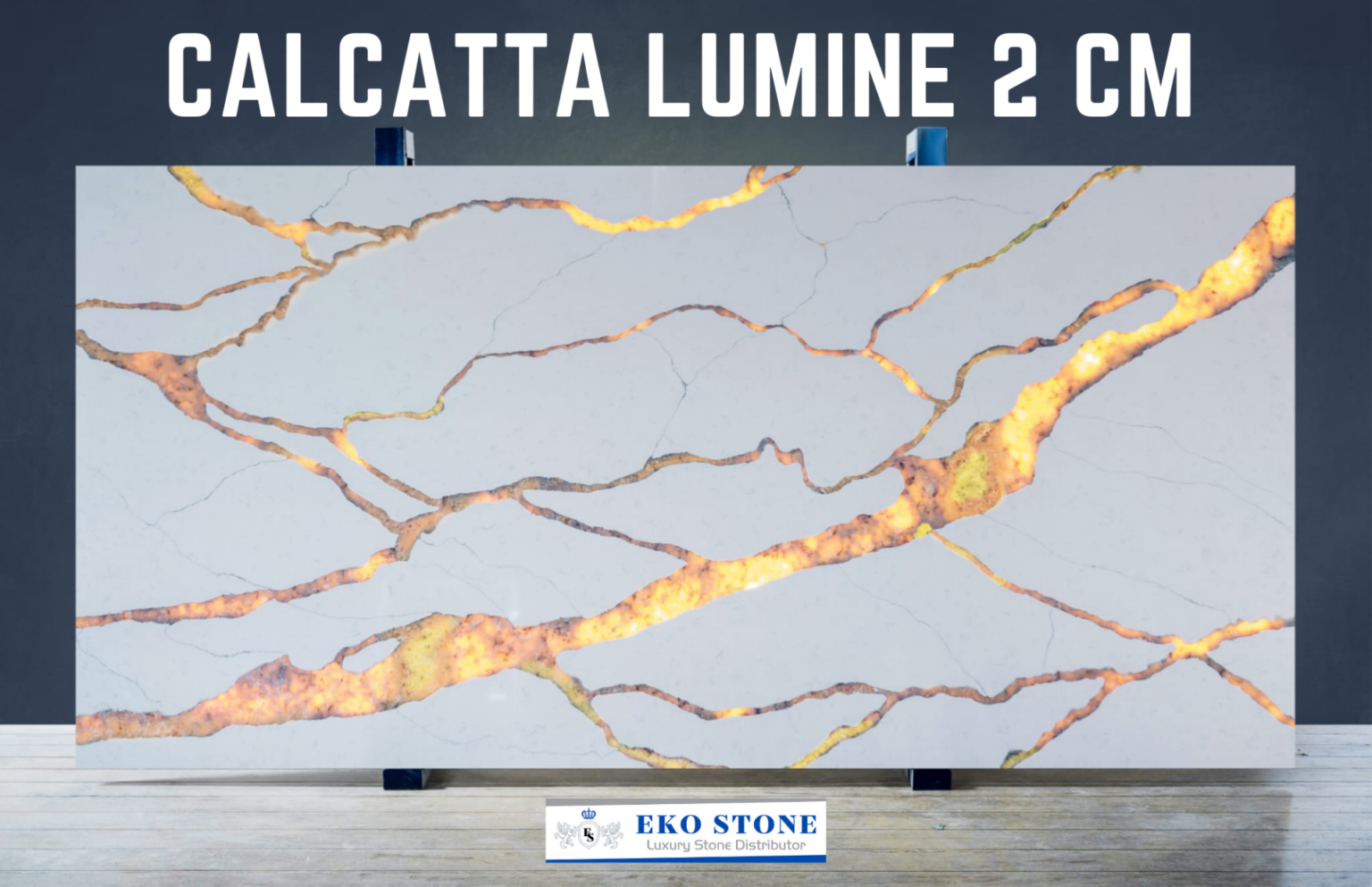 Calcatta Lumine 2cm - EKO STONE - More than a quartz supplier